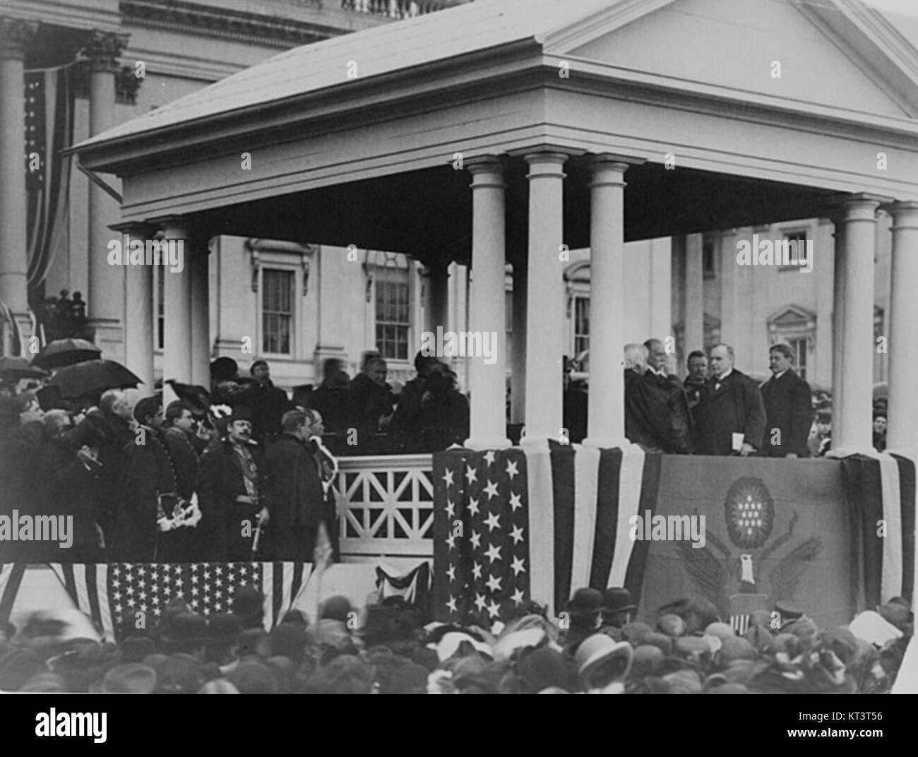 Photograph capturing the inauguration of President William McKinley ...