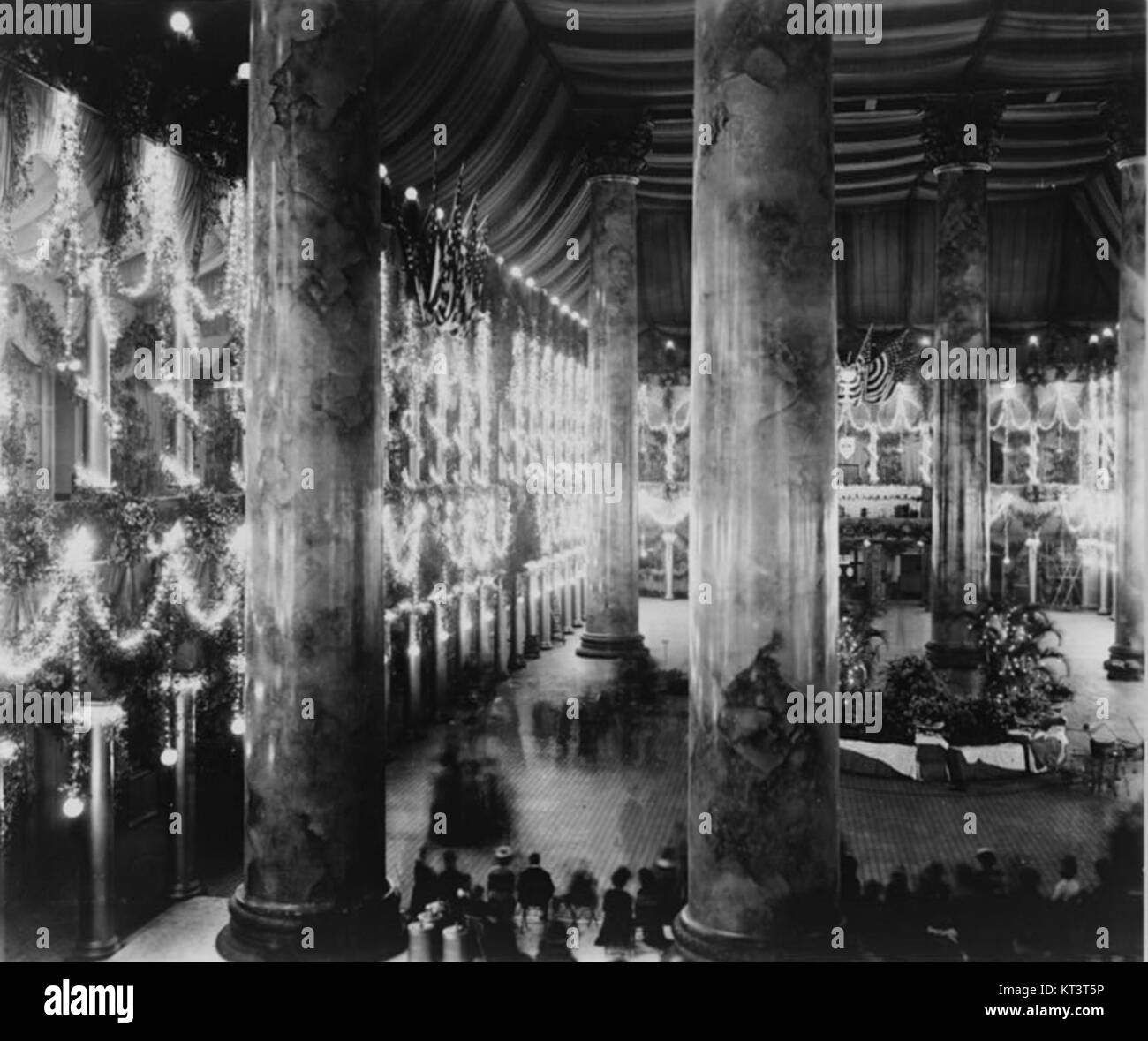 The inaugural decorations at the Pension Building during President ...