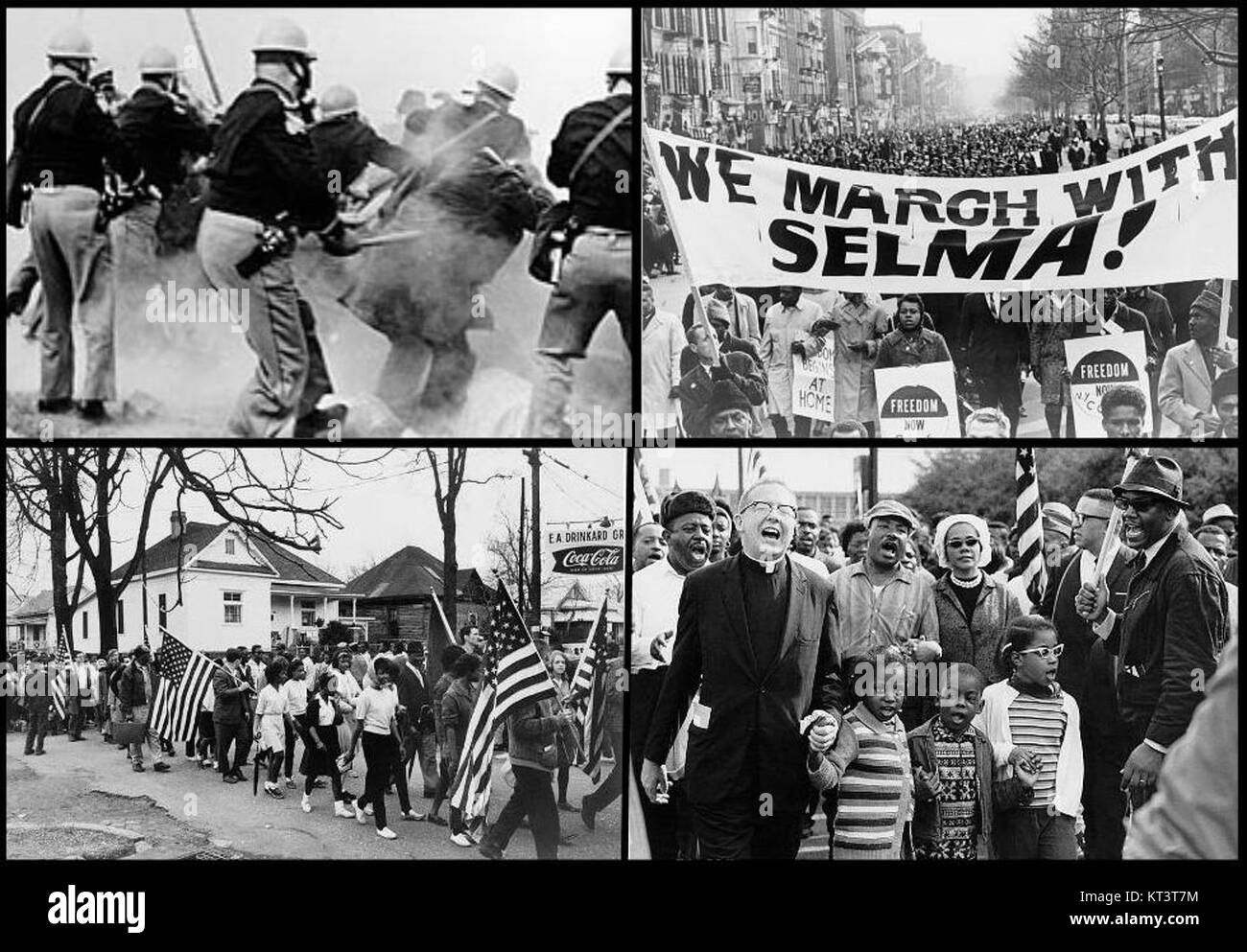 Collage in an infobox format depicting images from the Selma to ...