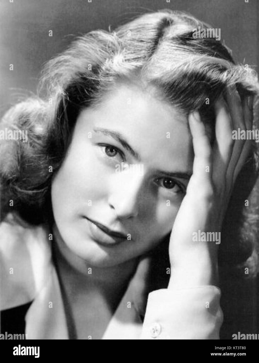 This portrait of Ingrid Bergman captures the iconic actress, known for ...