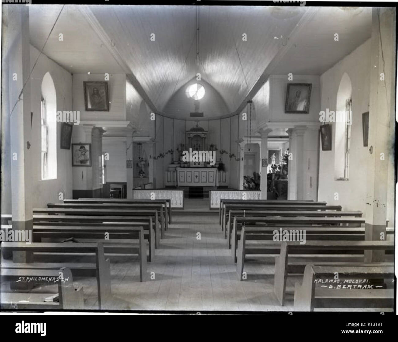 The interior of St. Philomena's Church, captured by Brother Bertram ...
