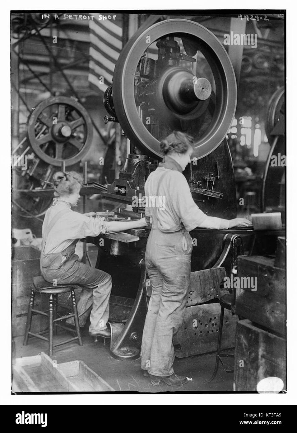 This image captures a moment in a Detroit shop, showcasing the cityâ€™s ...