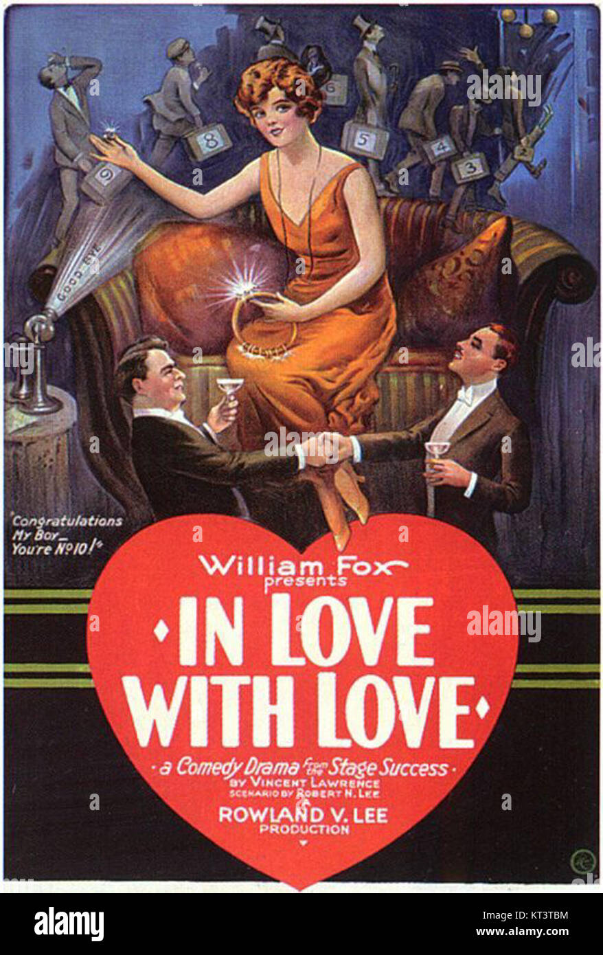 The 'In Love With Love' poster is a promotional material for a film ...