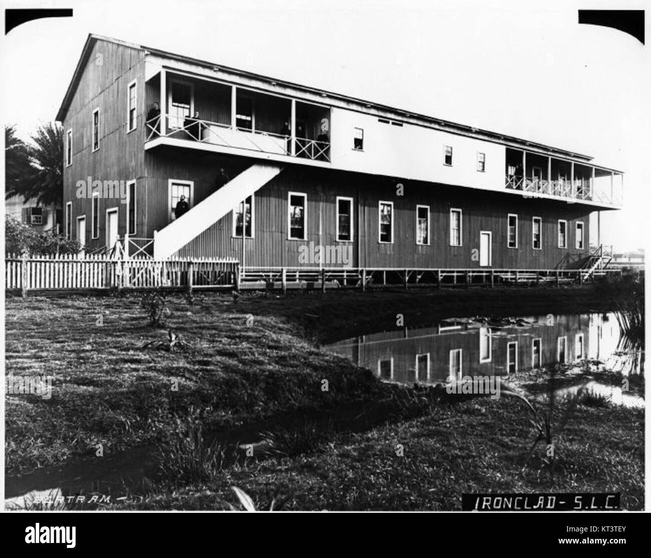 The photograph by Brother Bertram depicts the Ironclad Saint Louis ...