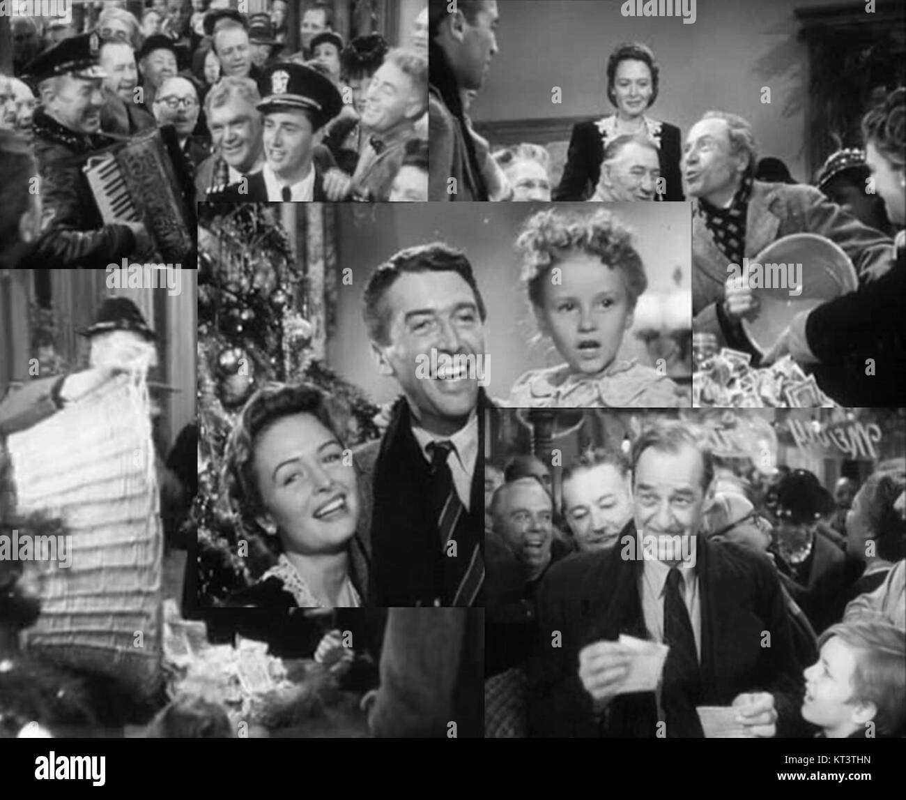 A scene from the 1946 classic film *It’s a Wonderful Life*, depicting ...