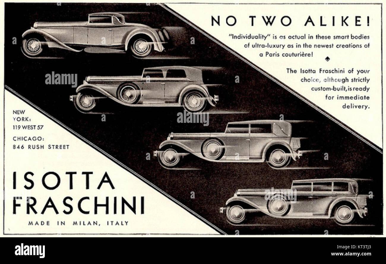 The Isotta Fraschini Tipo 8B is a luxury automobile known for its ...