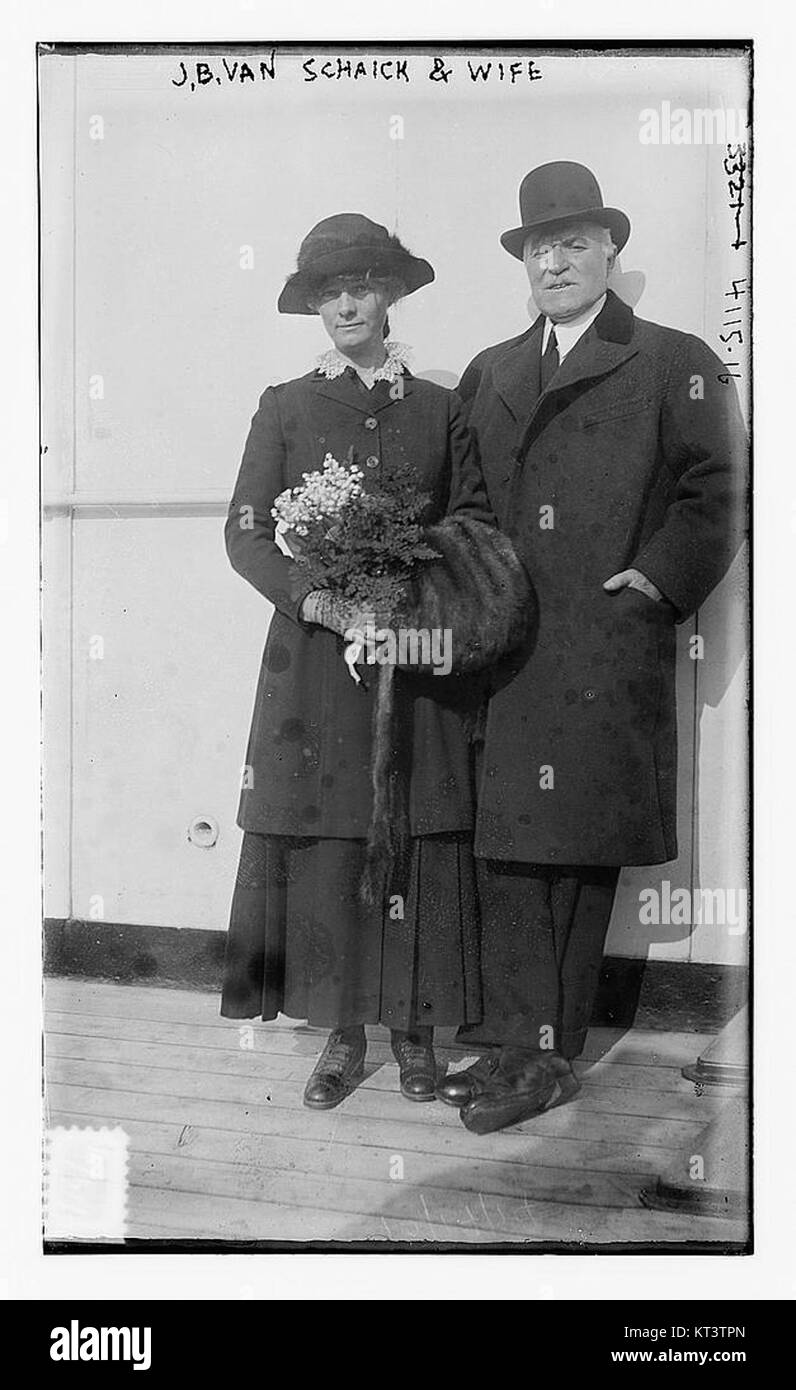 This photograph depicts J.B. Van Schaick and his wife, capturing a ...