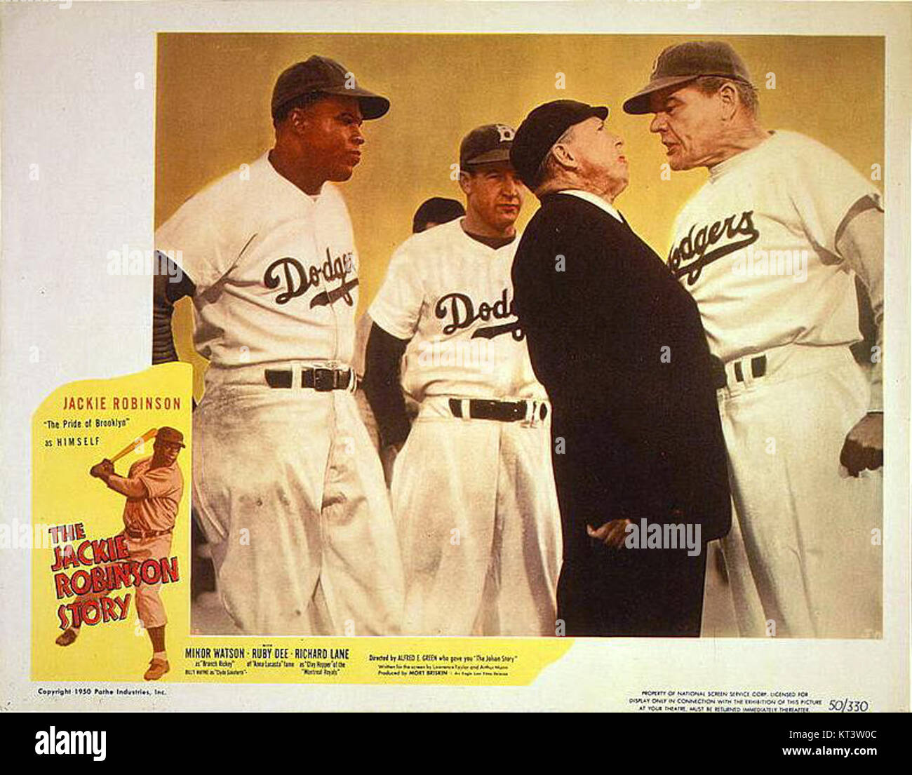 Jackie Robinson Story lobby card Stock Photo - Alamy