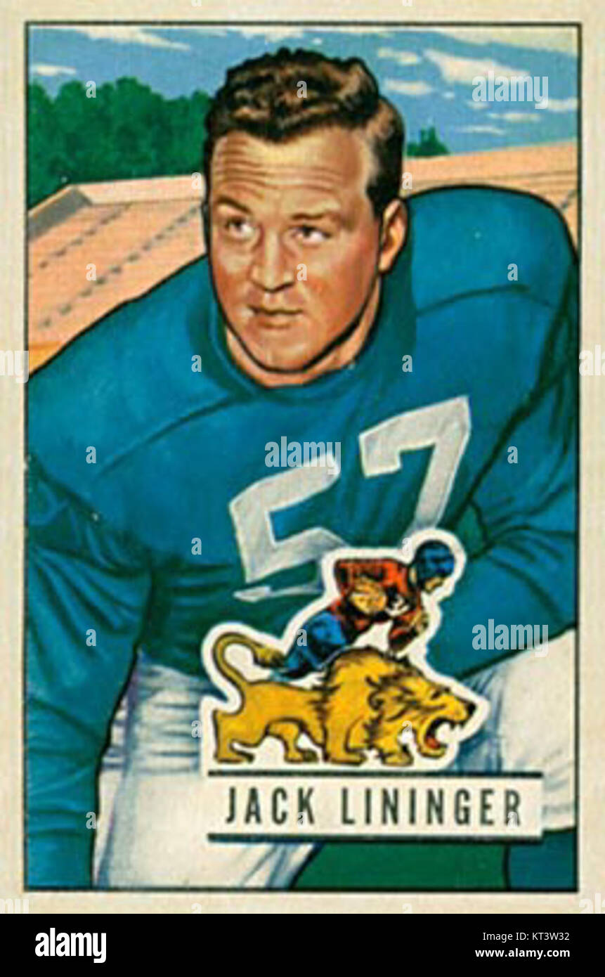 Jack Lininger - 1951 Bowman Stock Photo - Alamy