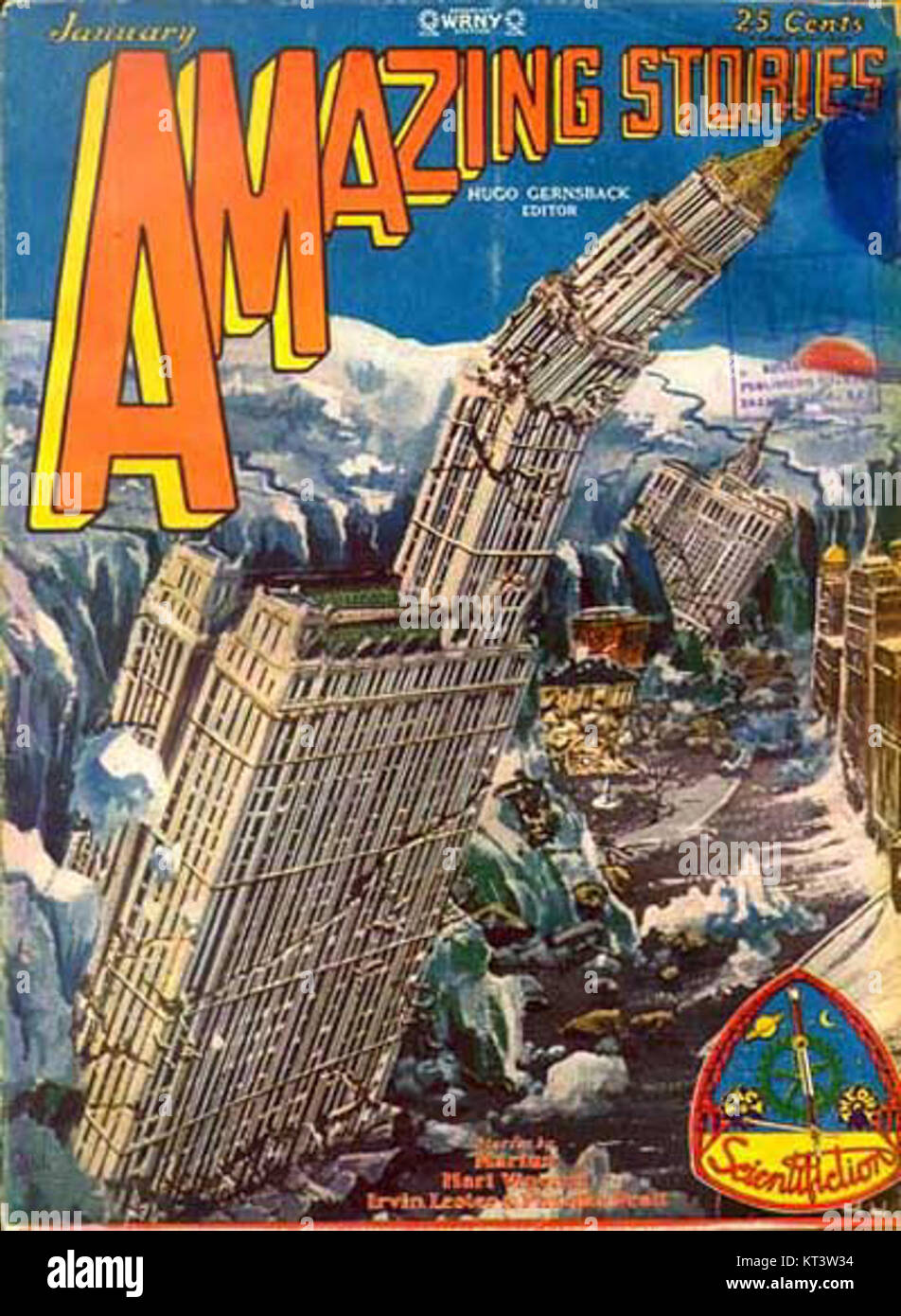 'Amazing Stories' refers to a popular American science fiction magazine ...