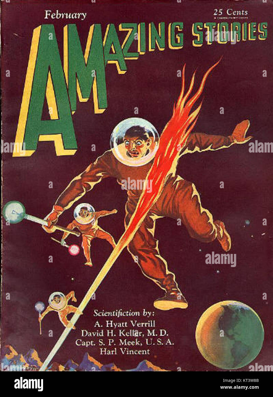 This image is from *Amazing Stories*, a pioneering science fiction ...