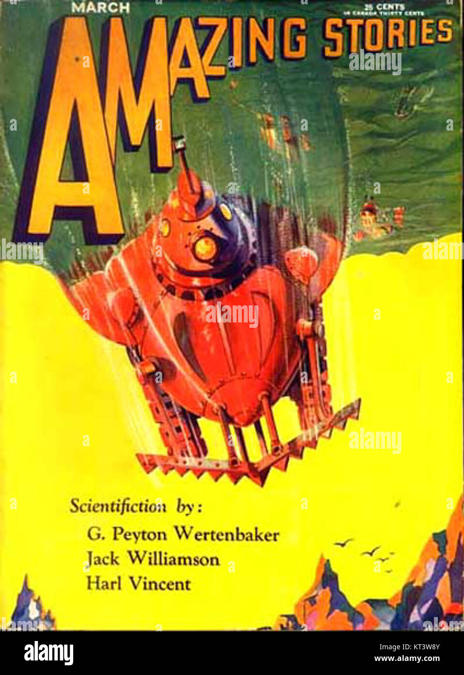 Amazing Stories was a popular science fiction magazine in the 1930s ...