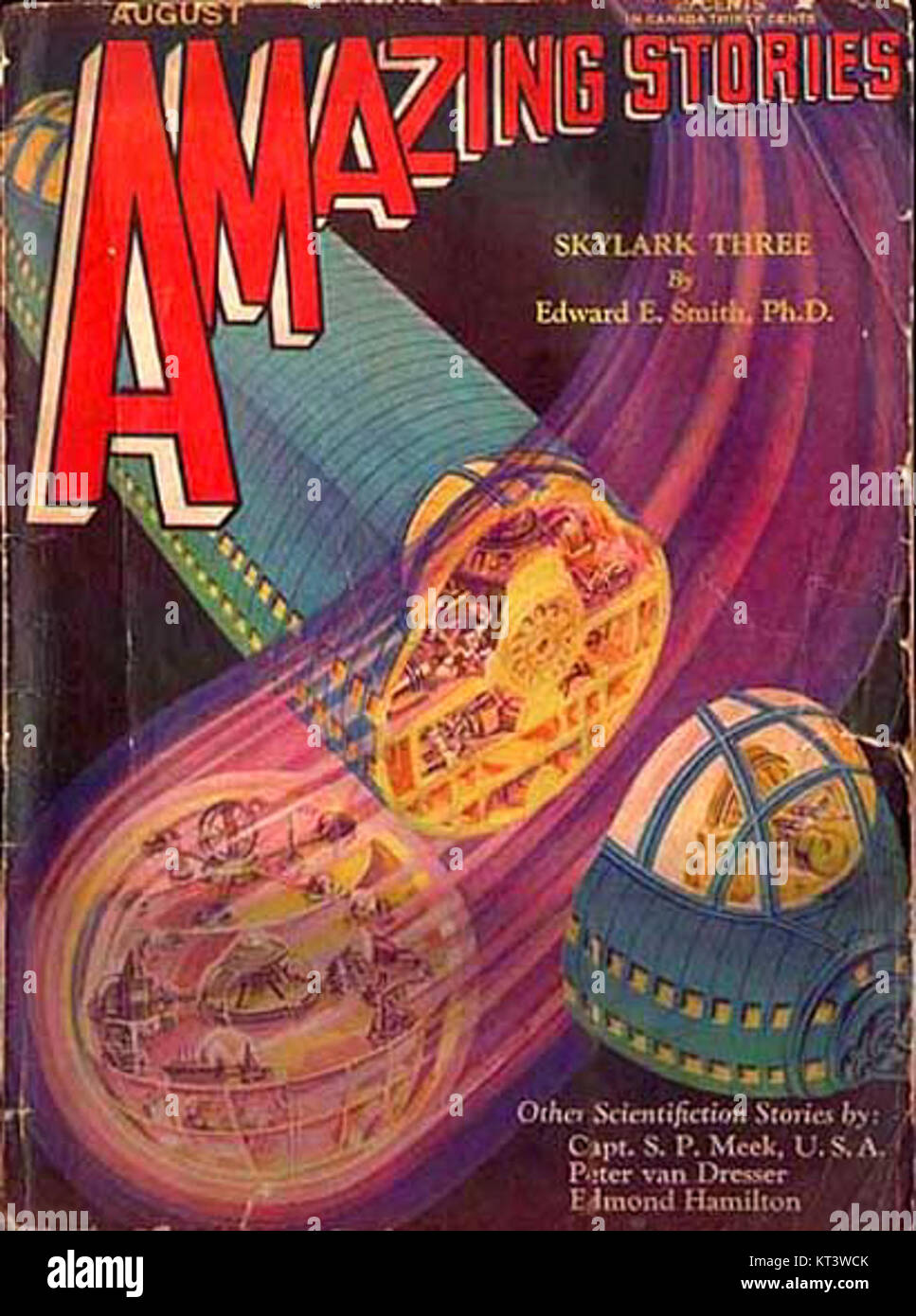 'Amazing Stories' from 1930 is a pioneering science fiction magazine ...