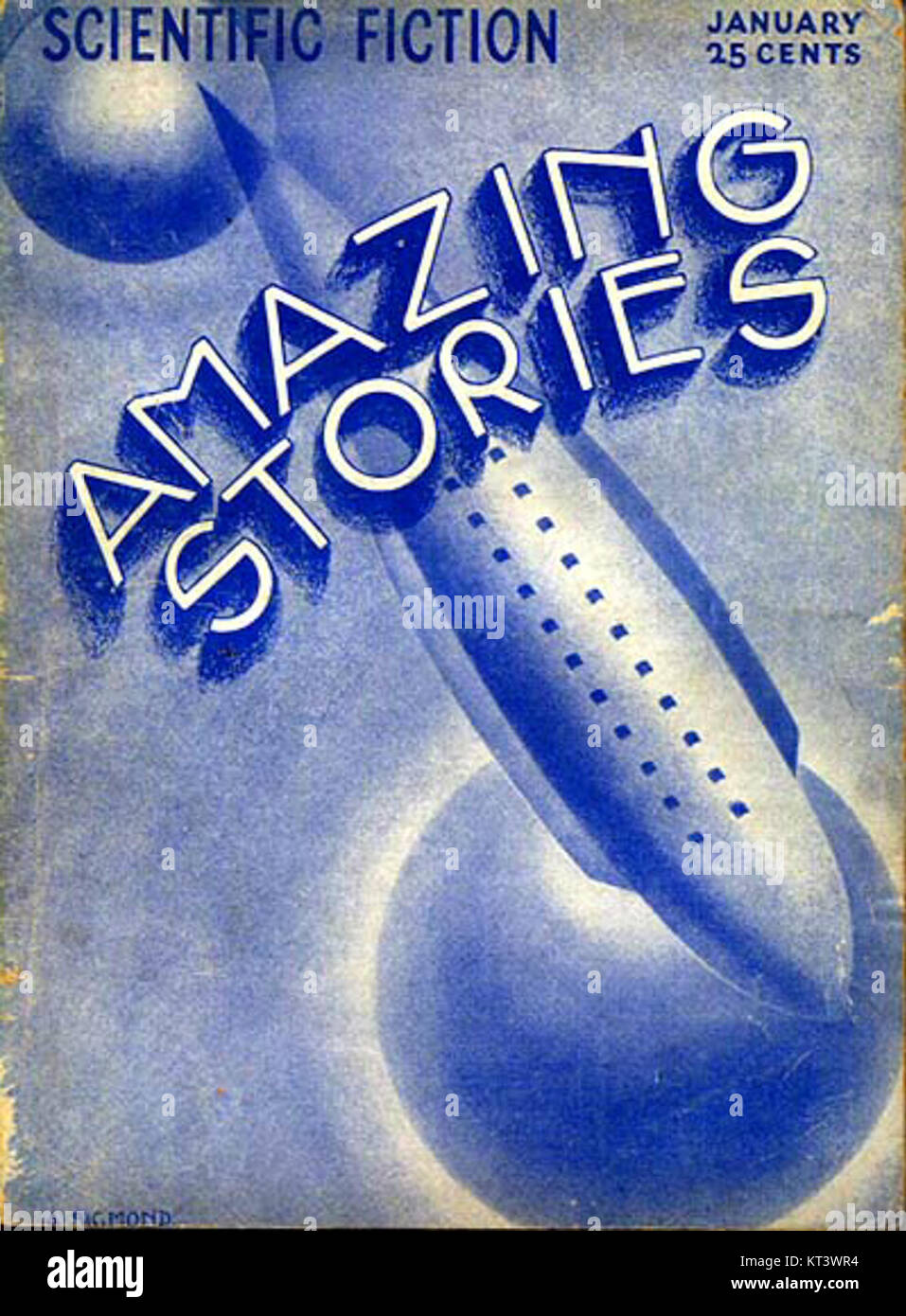 Amazing Stories, a science fiction magazine published in 1933 ...