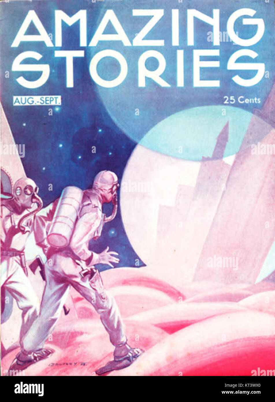 The Amazing Stories magazine from 1933 featured science fiction tales ...
