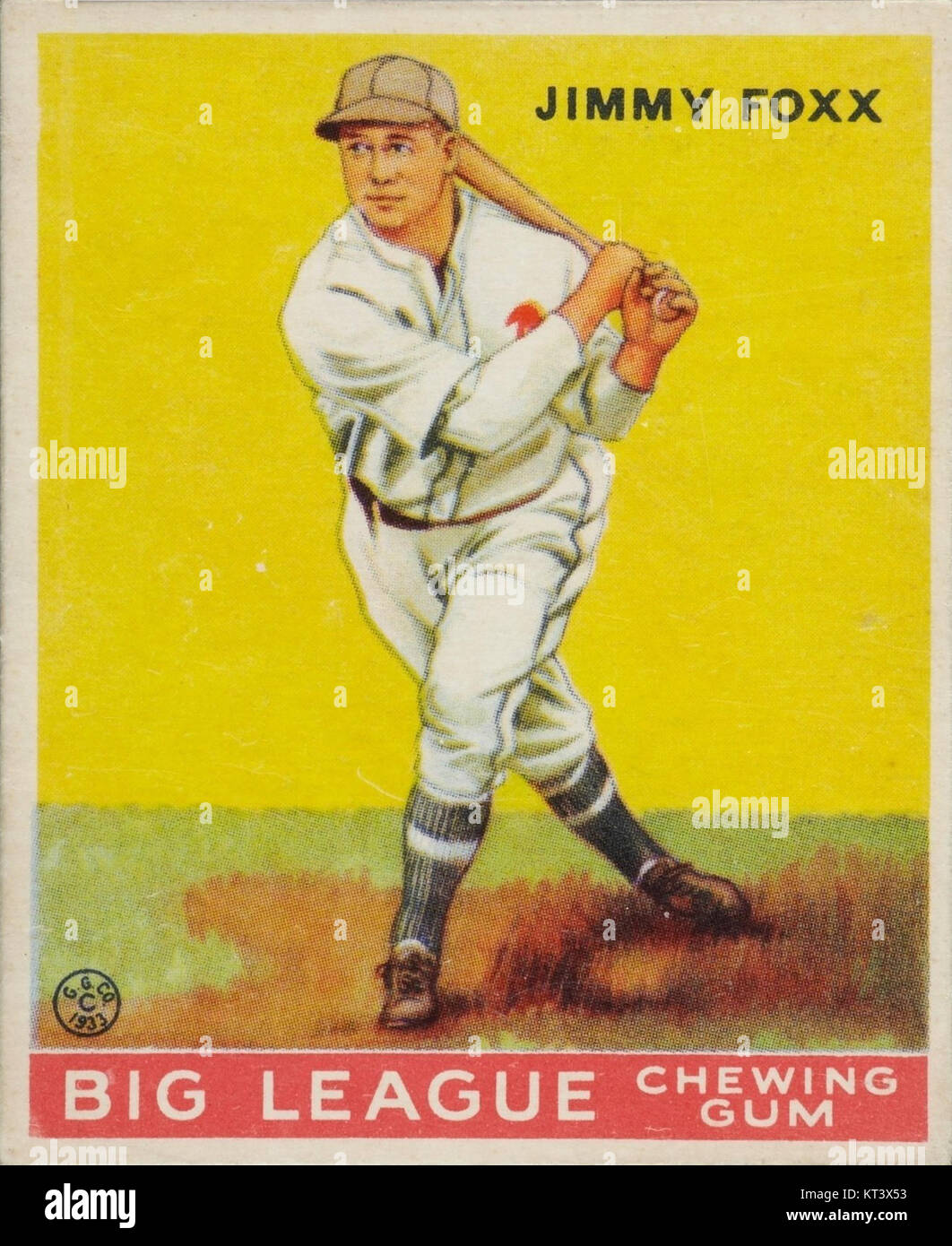 The Jimmy Foxx Goudey card is a collectible baseball card featuring the ...