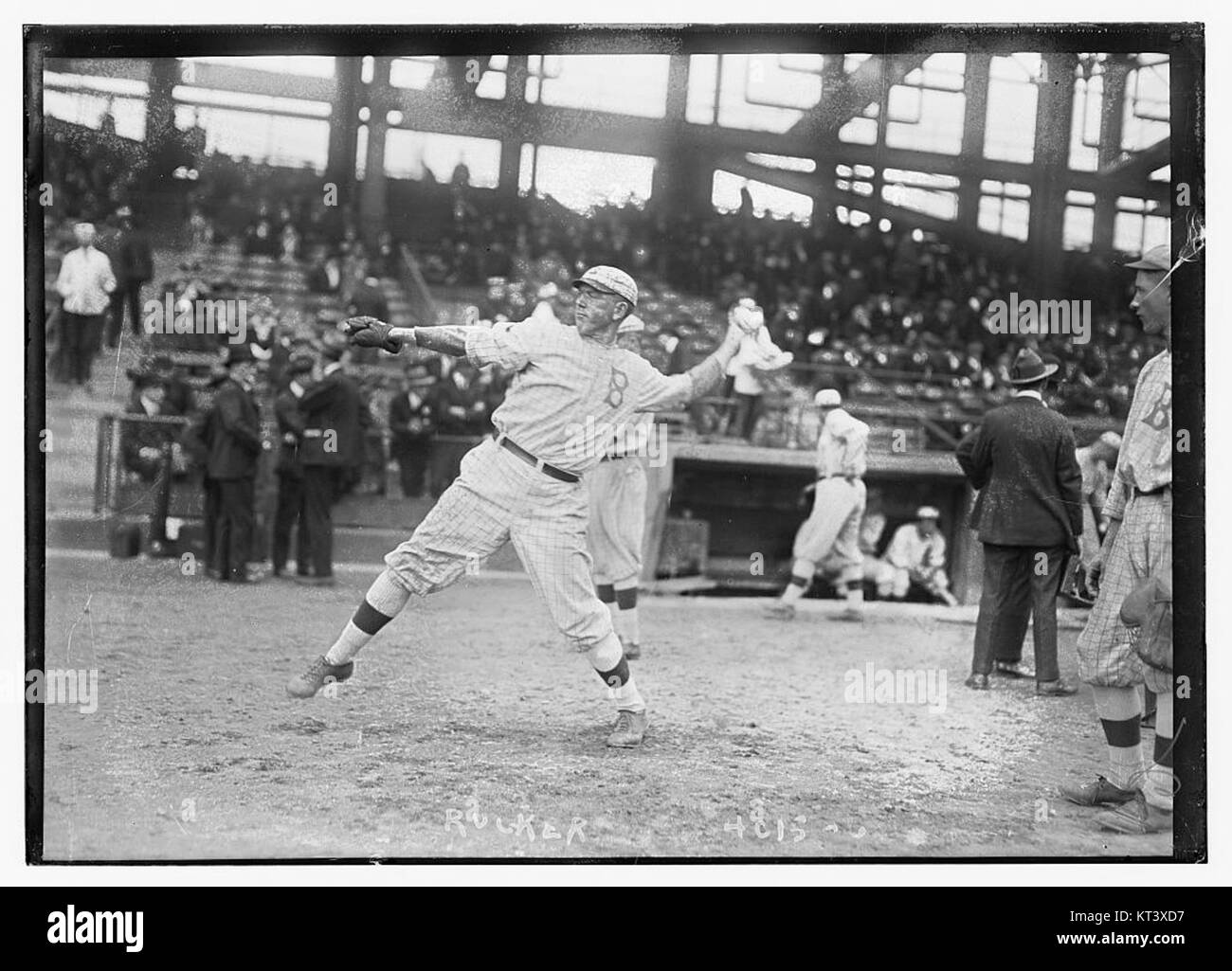 Nap Rucker, a notable baseball player, is depicted in this historical ...