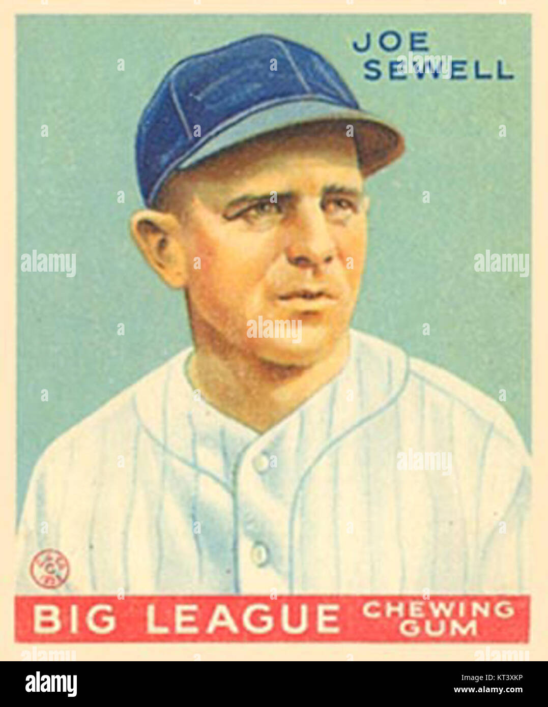 This 1933 Goudey card features Joe Sewell, a Hall of Fame baseball ...