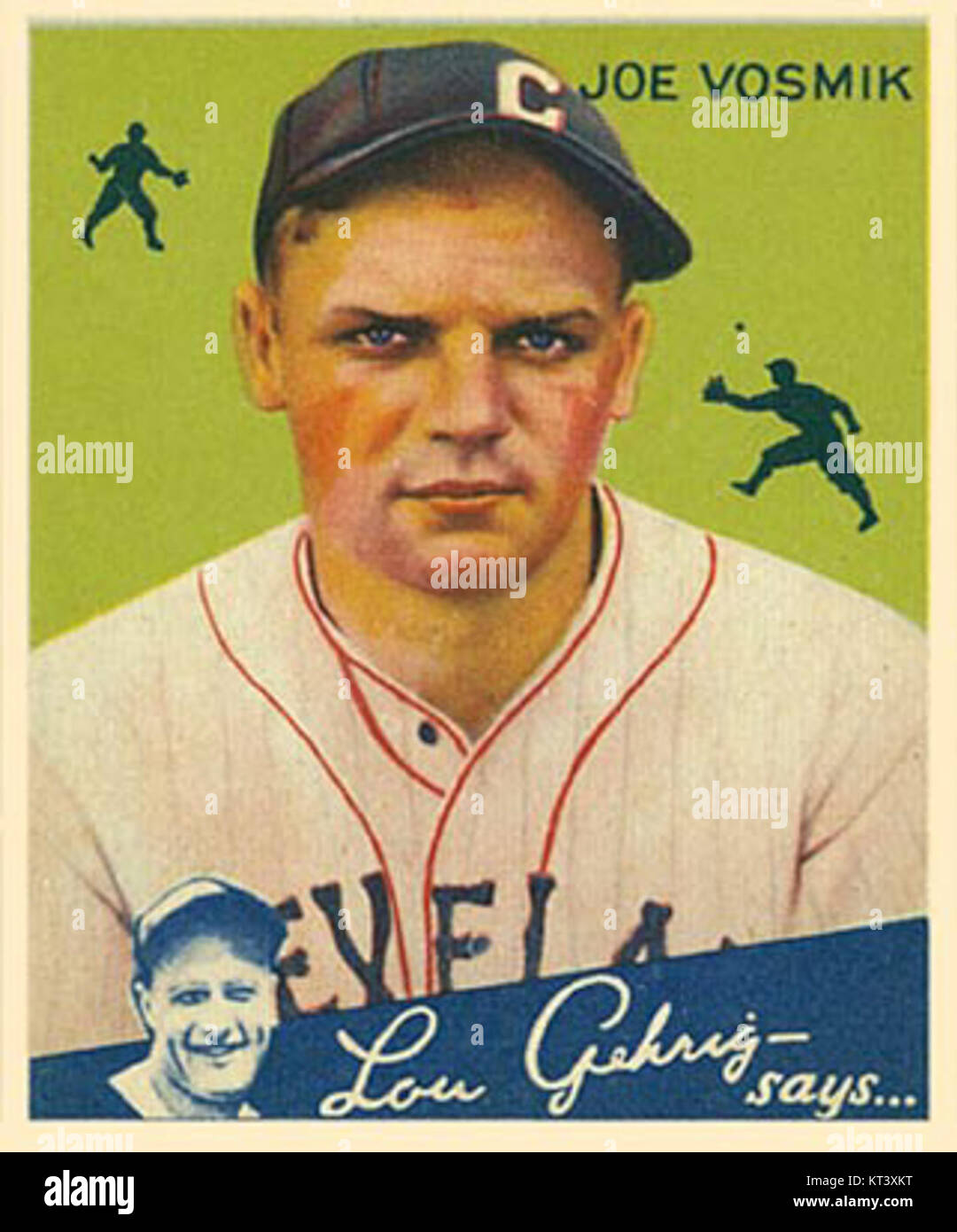 The Joe Vosmik Goudey card is a baseball trading card featuring Joe ...