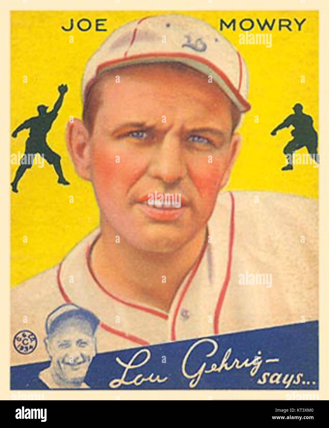 This item features a Goudey card of Joe Mowry, a historical baseball ...
