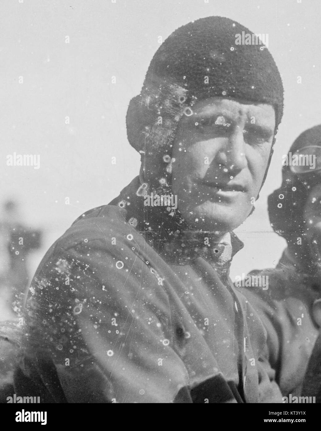 Johnny Aitken, a racing driver from the early 20th century, is pictured ...