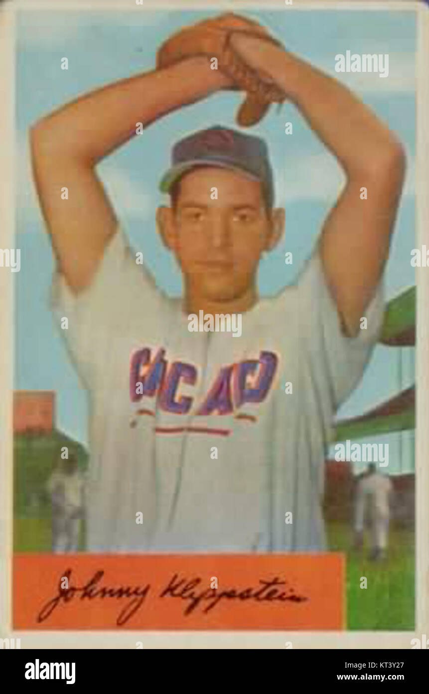 Johnny Klippstein, a professional baseball player, is remembered for ...