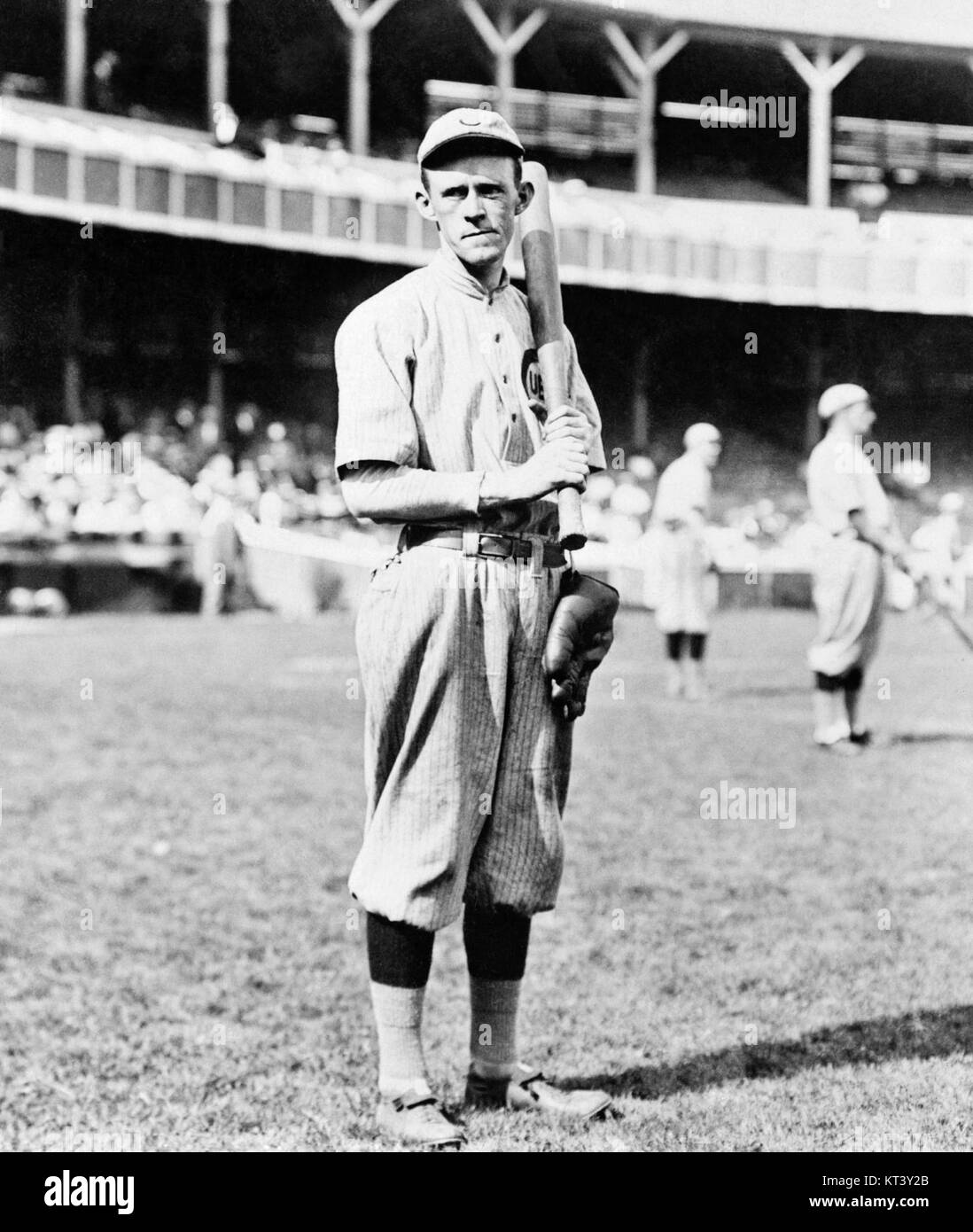 Johnny Evers, an American professional baseball player, is depicted in ...