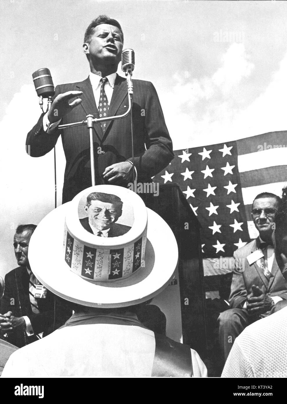 John f kennedy speaking Black and White Stock Photos & Images - Alamy