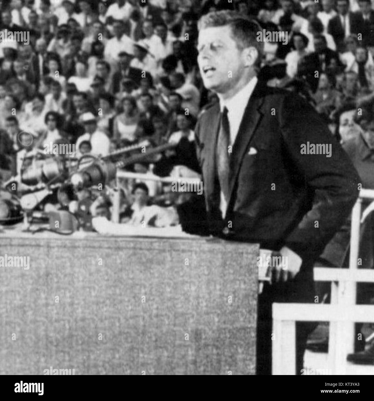 John f kennedy speech Black and White Stock Photos & Images - Alamy