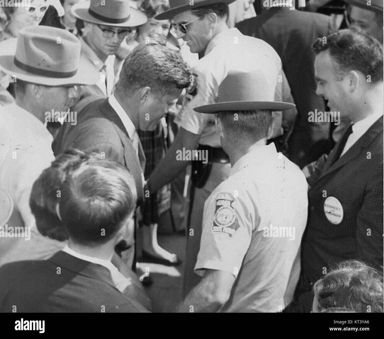 This photograph captures John F. Kennedy during his 1960 presidential ...