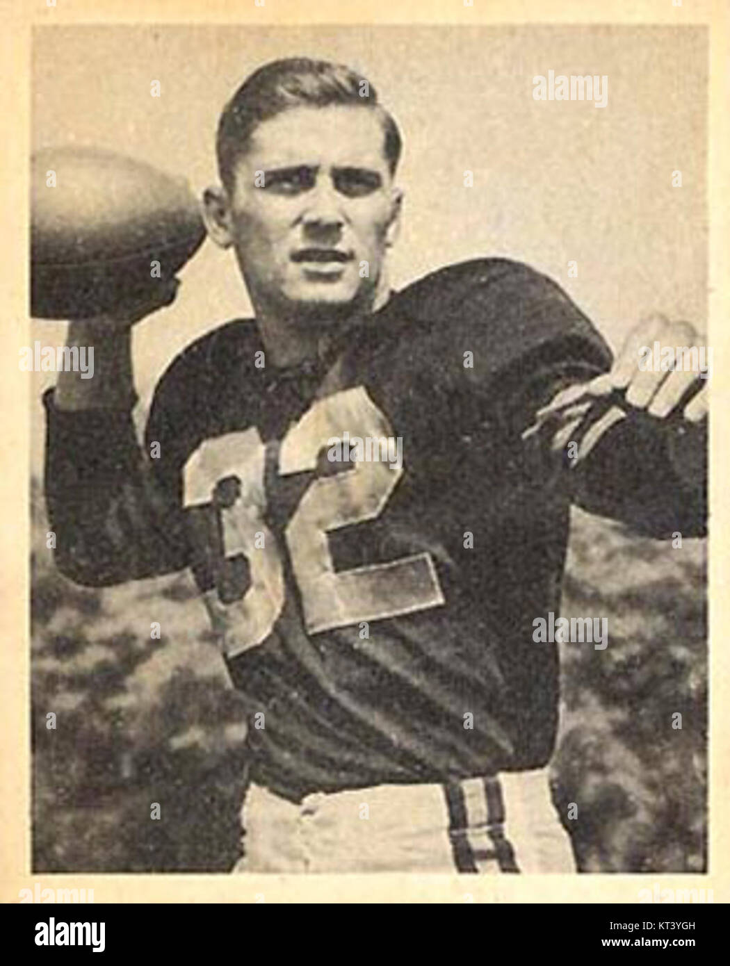 A 1948 Bowman football card featuring John Lujack, a former quarterback ...