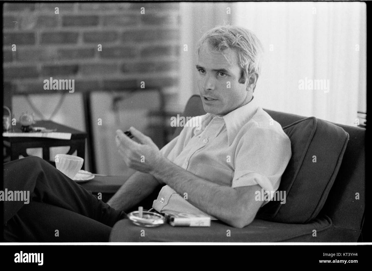 This image features John McCain, a prominent American politician and ...