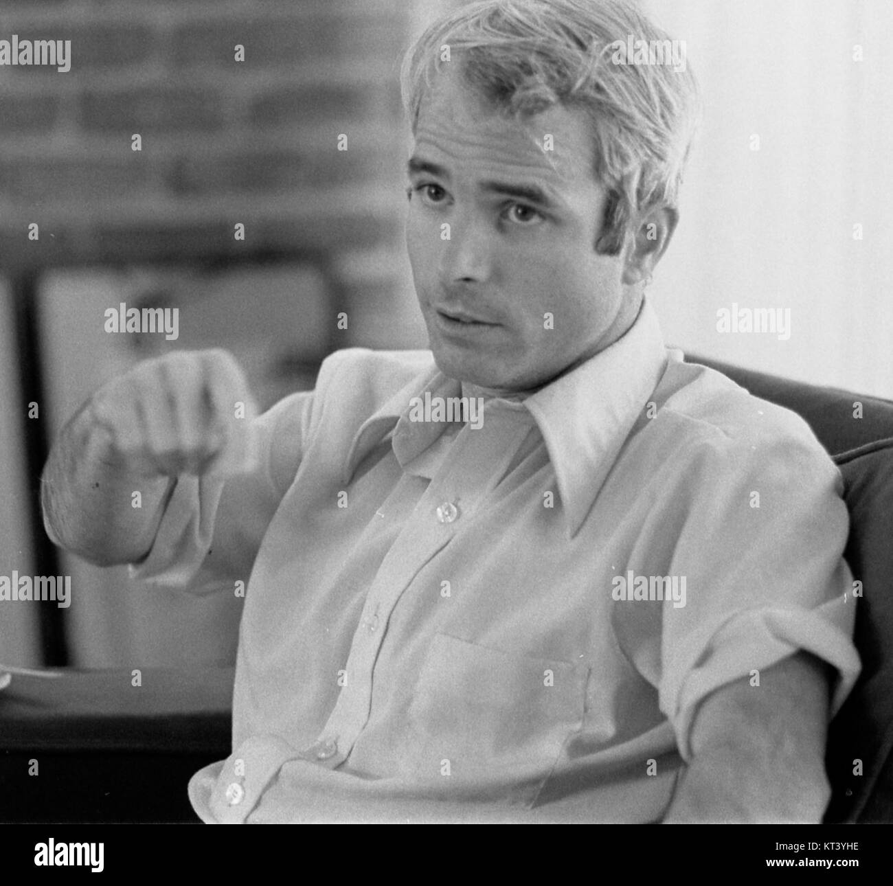 This cropped image of John McCain captures a moment in the life of the ...