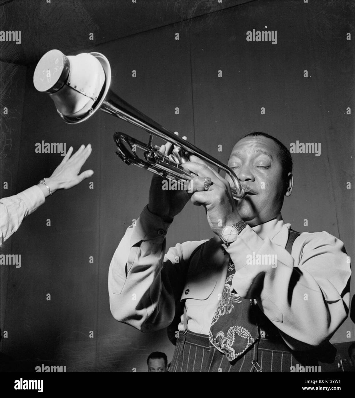 Jonah Jones, a jazz trombonist, is photographed at the Columbia Studio ...