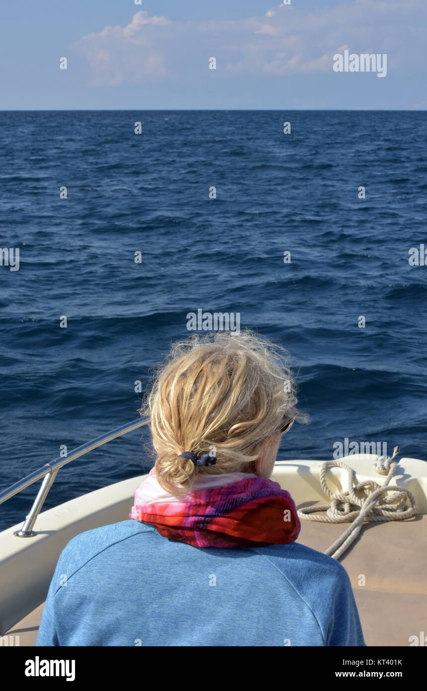 Looking out the front of boat hi-res stock photography and images - Alamy