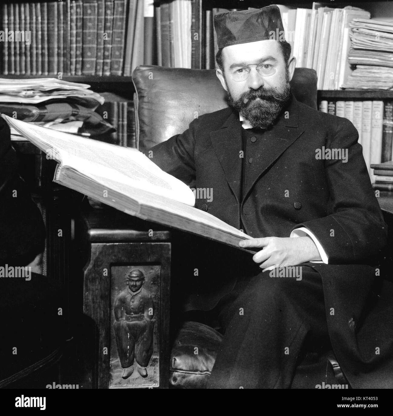 Joseph Herman Hertz, a significant historical figure, captured in a ...