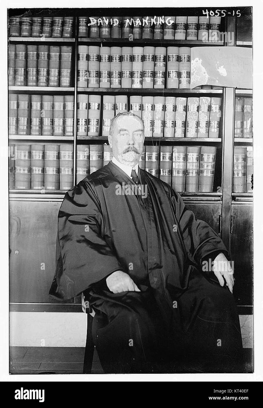A portrait of Judge David Manning, highlighting his judicial role and ...