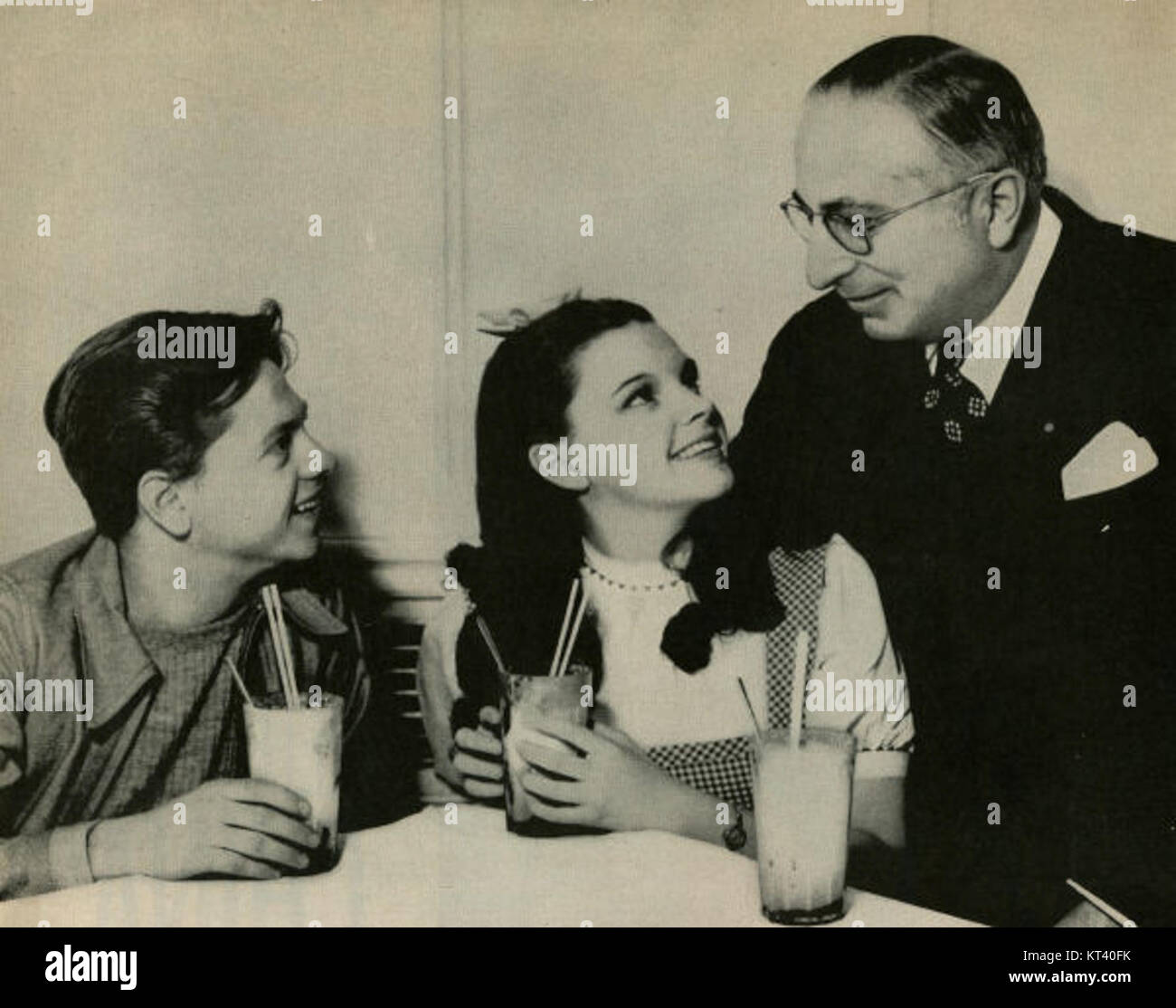 This MGM publicity still features Judy Garland, Mickey Rooney, and ...