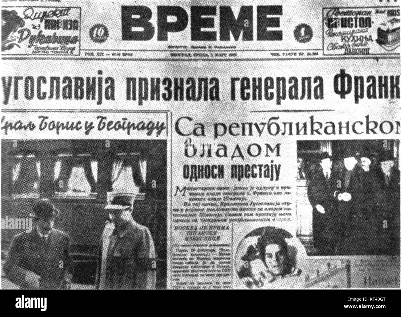 Jugoslavija Black and White Stock Photos & Images - Alamy