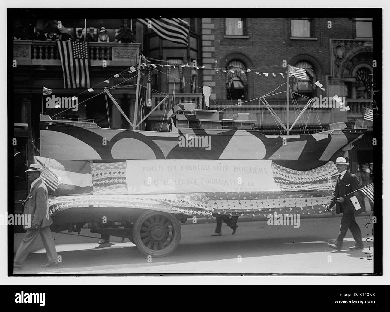 This image depicts a celebration of July 4th, showcasing the American ...