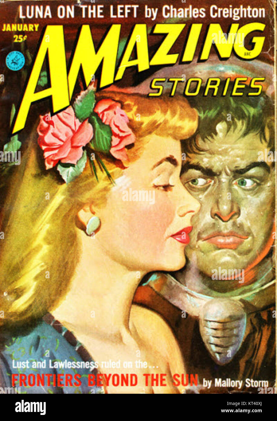 The title refers to the 1953 issue of 'Amazing Stories,' a pioneering ...