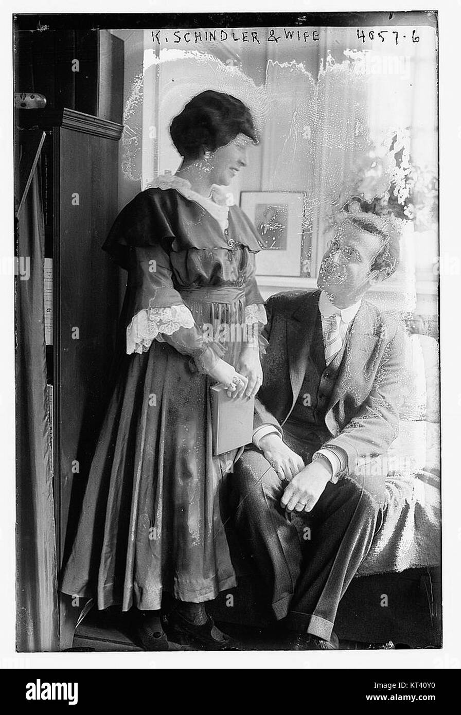 K. Schindler, an influential figure in architecture, is seen with his ...