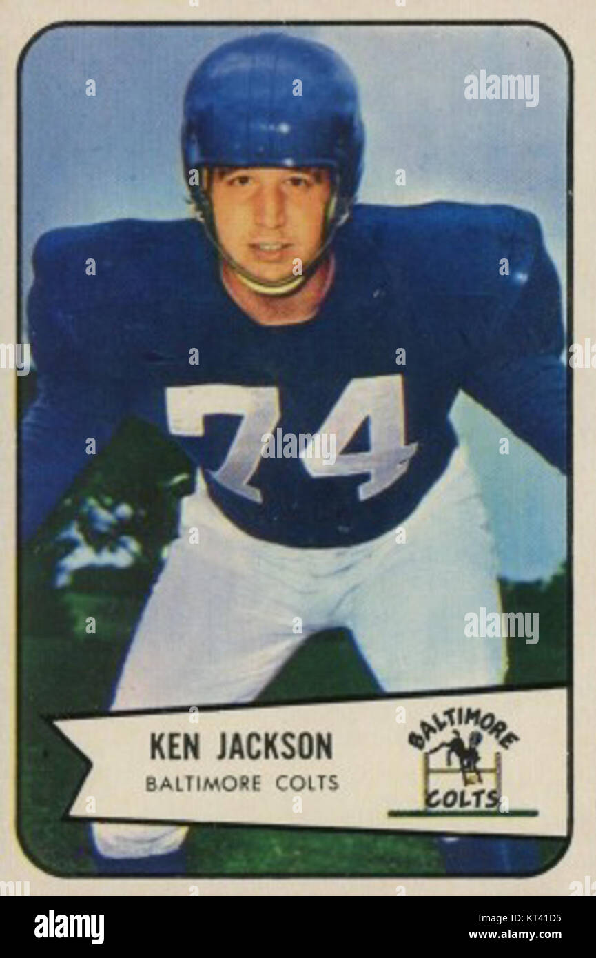 Ken Jackson is featured in the 1954 Bowman set of baseball cards. A ...