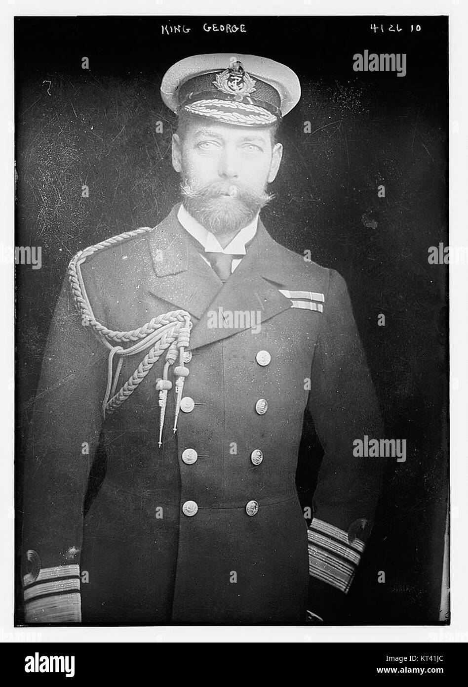 'King George' refers to a historical portrait or representation of King ...