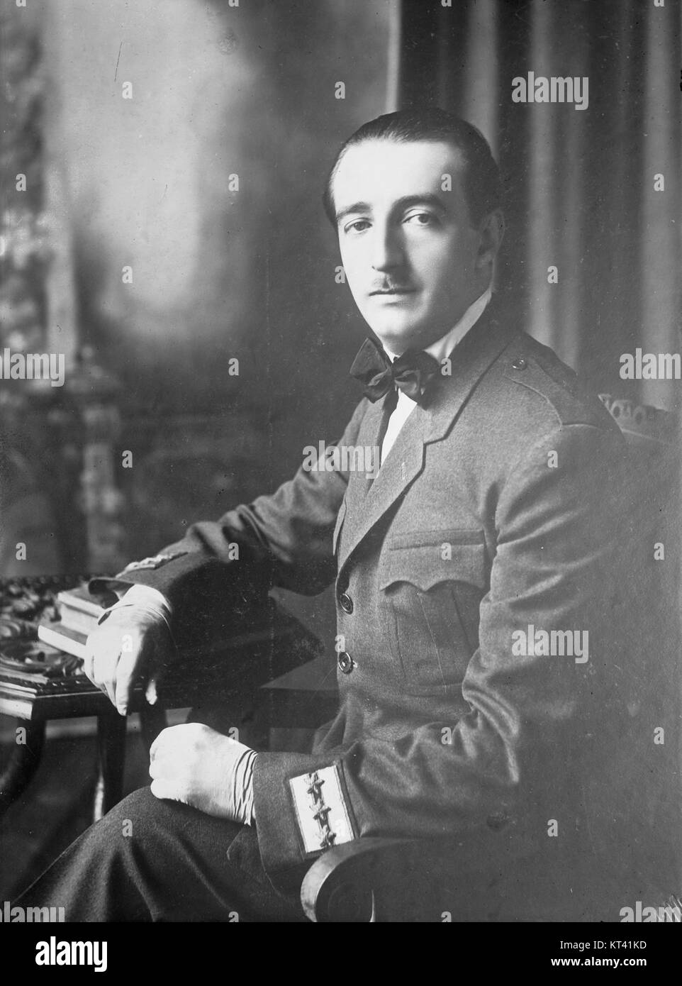 A historical portrait of King Zog I of Albania, offering insight into ...