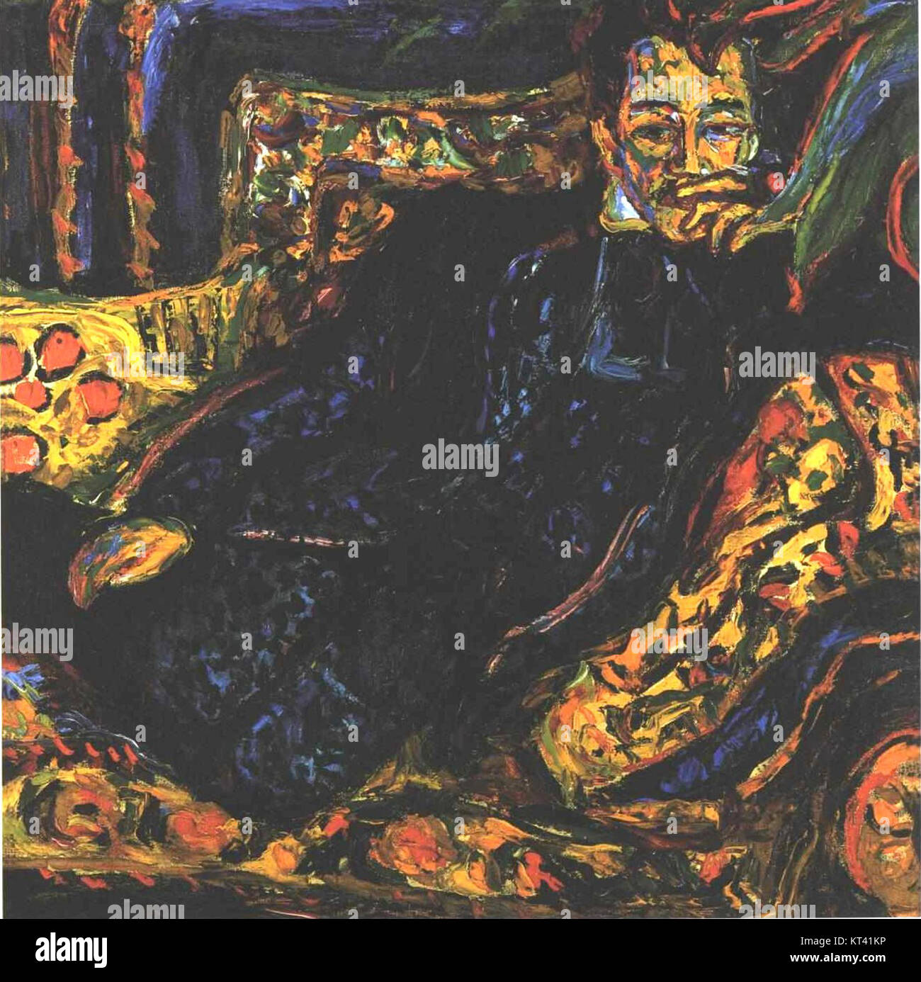 Ernst Ludwig Kirchner's 'Herrenbildnis' is a portrait painted by the ...