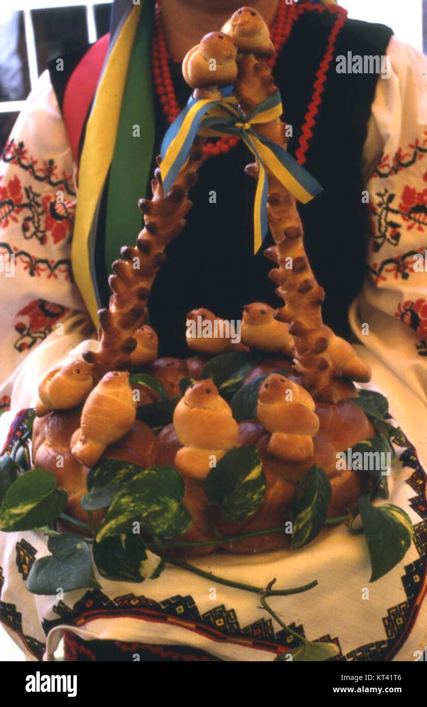 Korovai is a traditional Ukrainian wedding bread, symbolizing ...