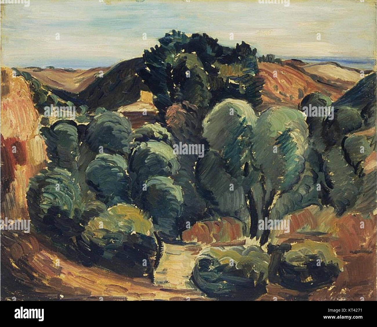 'Landscape' is a painting by Marsden Hartley housed at the Herbert F ...