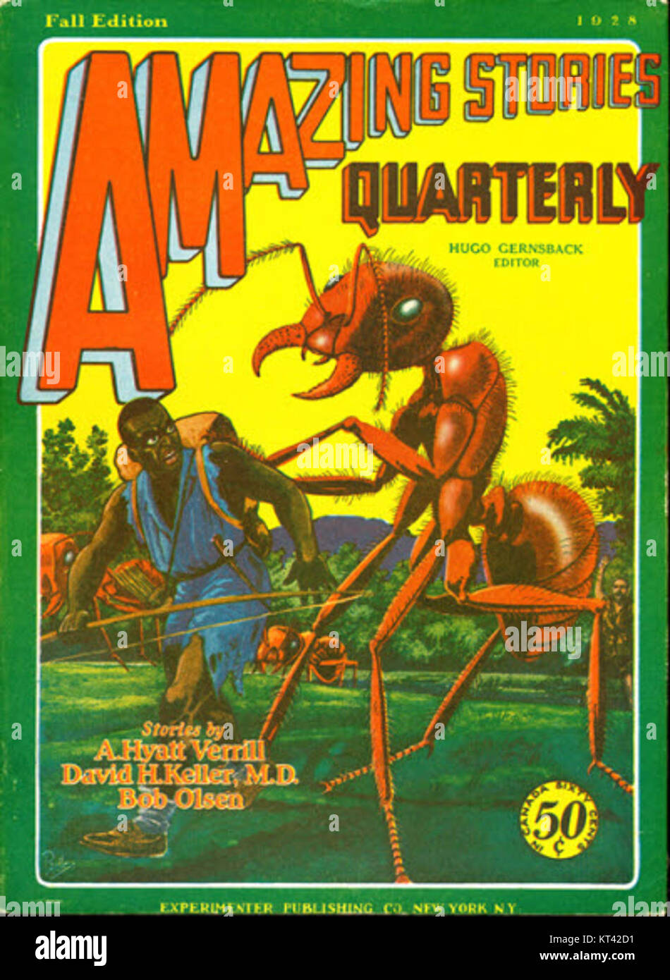 Amazing Stories Quarterly from Fall 1928 is a vintage pulp magazine ...