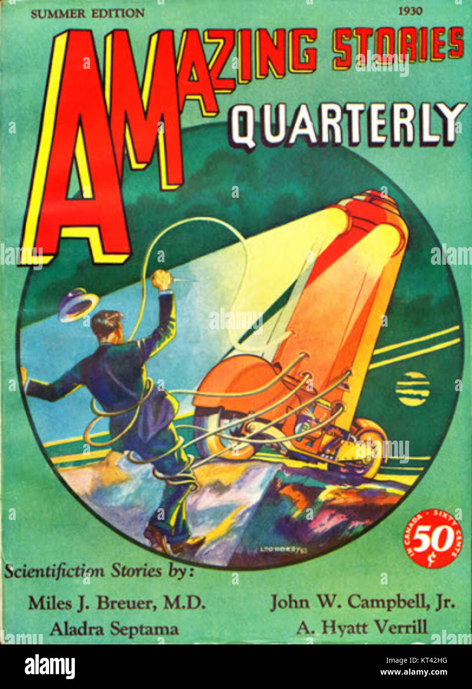 Amazing Stories Quarterly, Summer 1930, was a science fiction magazine ...